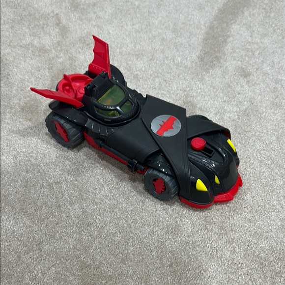 Mattel | Toys | Mattel Black And Red Batmobile Toy Car | Poshmark